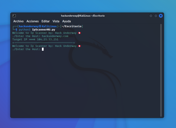 Ip Scanner - Hack Underway